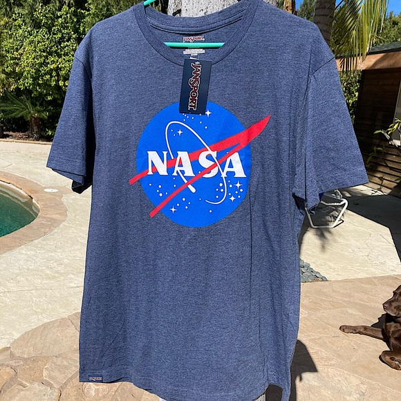 Jansport | Tops | Jansport Nasa Jpl Graphic Blue Short Sleeve Tee New ...